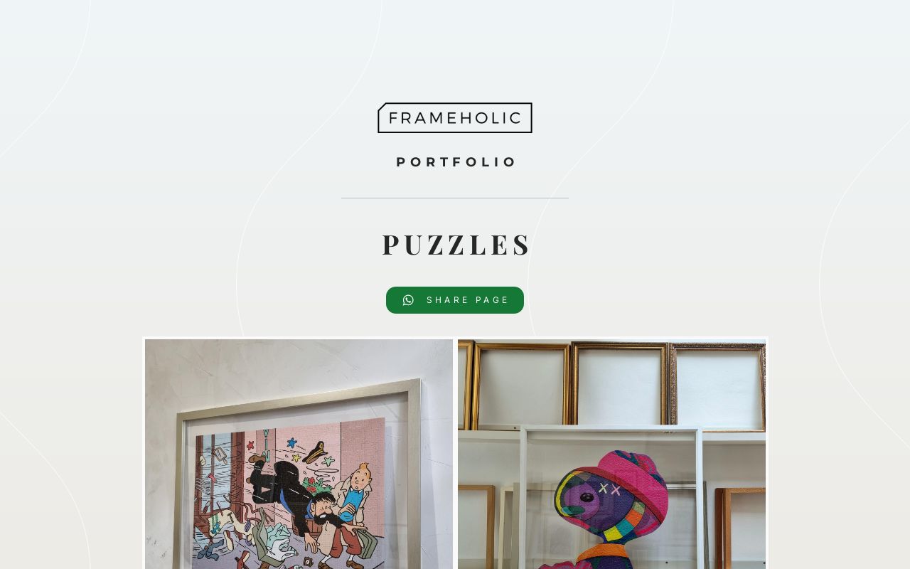 Puzzles | Frameholic Portfolio